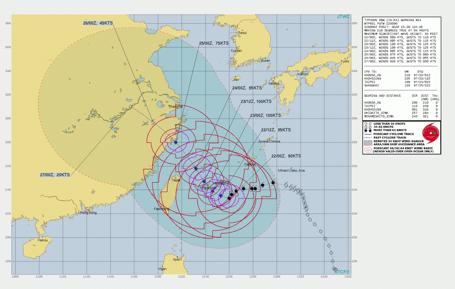 Taifun IN-FA bedroht China – Unwetteragentur