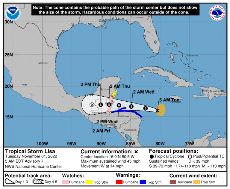 Sturm LISA in der Karibik – Unwetteragentur